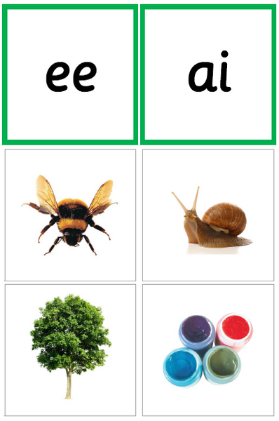 Phonogram Auditory Matching Cards (Green Sandpaper Letters) – The ...