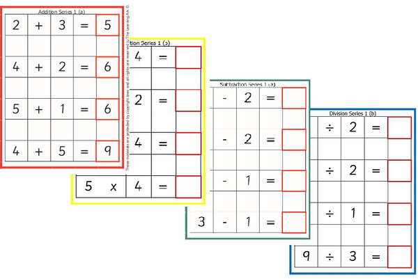 Montessori Addition, Subtraction, Multiplication and Division Series W ...